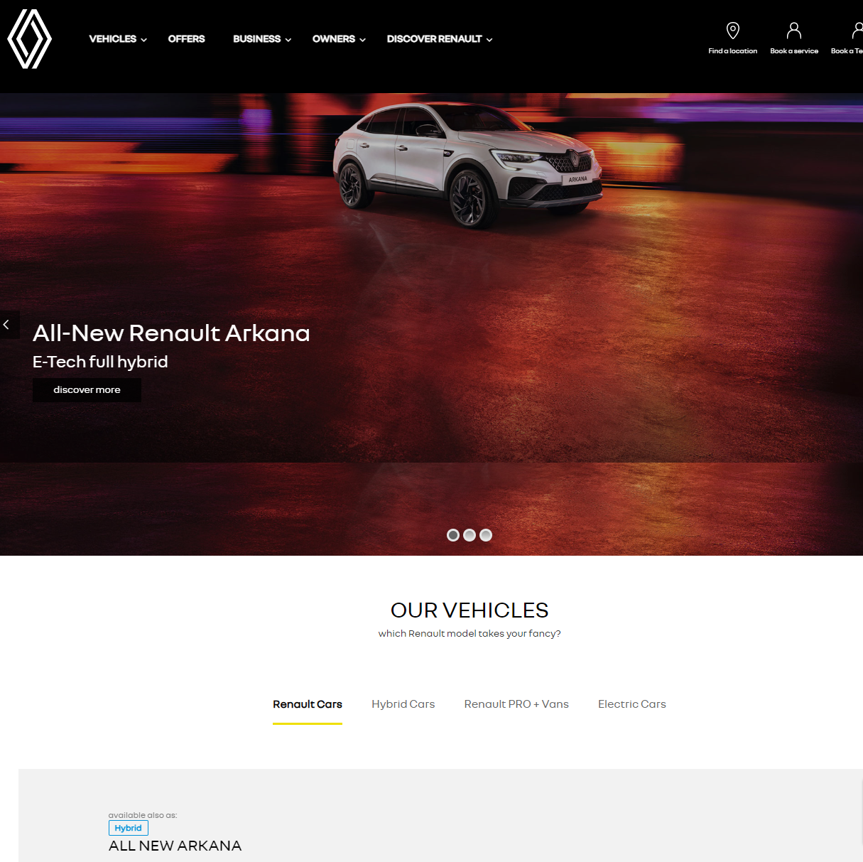 Renault site for cyprus - Web Expert