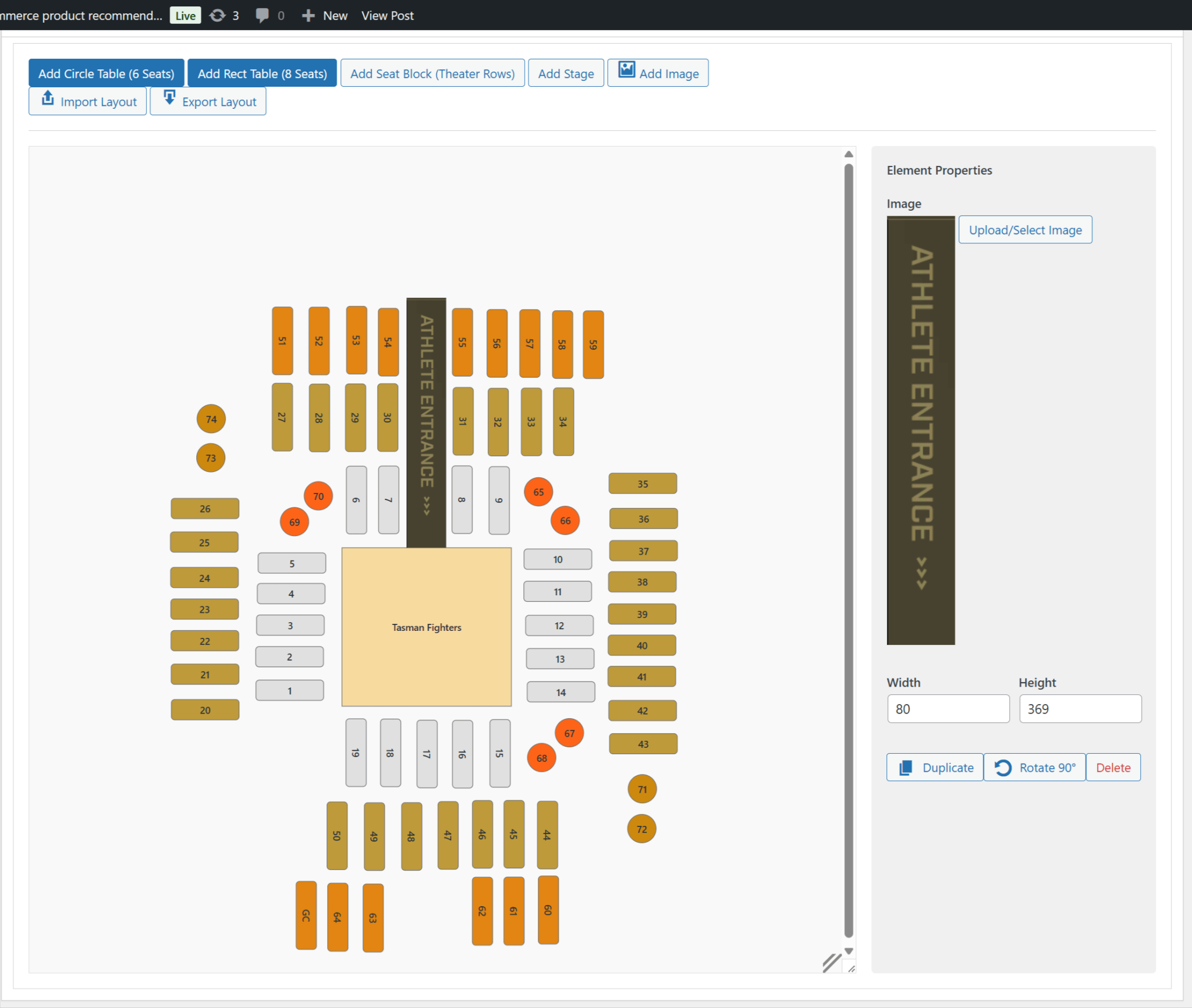 WordPress Seating Chart Plugin | Visual Seat Booking & Ticketing